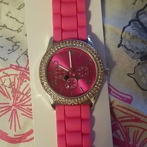 Accessories | Nwt Hot Pink Fashion Watch | Poshmark